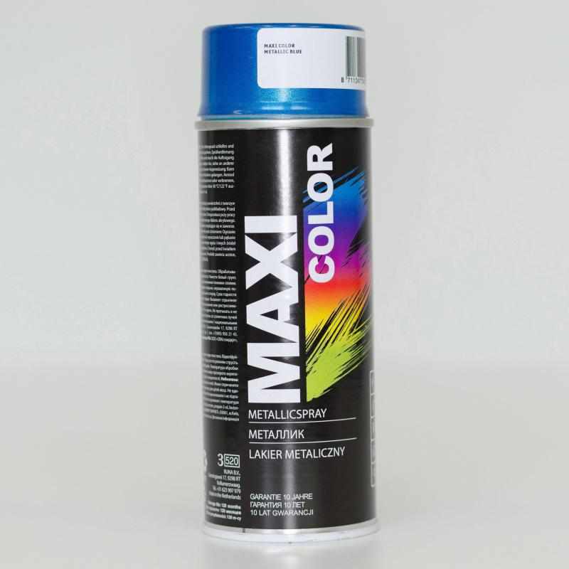 Farba Spray Niebieski Metalik Maxi Color 400ml - Sklep Samchem